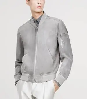 TOM FORD Perforated Suede Bomber Jacket
