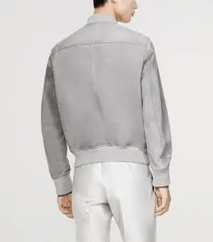 TOM FORD Perforated Suede Bomber Jacket
