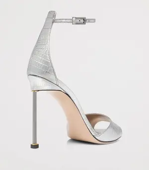 TOM FORD Metallic Leather Stiletto Sandals