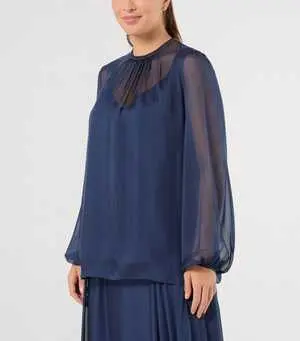 Marina Rinaldi Silk Chiffon Blouse