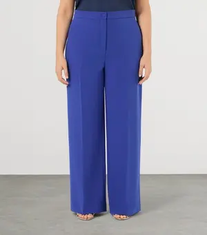 Marina Rinaldi Cady Wide-leg Tailored Trousers