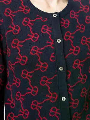 Rokh Intarsia-knit Logo Twin Set