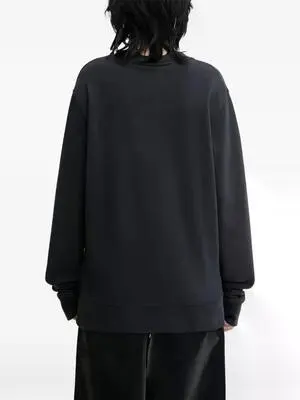 CAFÉ KITSUNÉ Fox Appliqué Sweatshirt