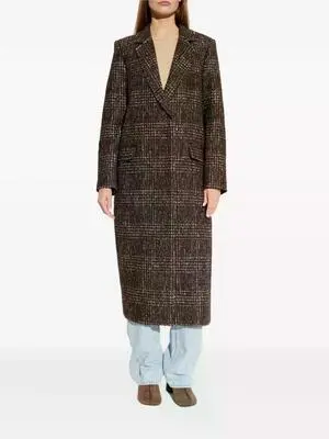 IRO PARIS Igliya Bouclé Checked Coat