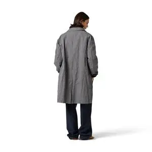 Miu Miu Single-breasted Gingham Check Trench Coat
