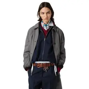 Miu Miu Single-breasted Gingham Check Trench Coat