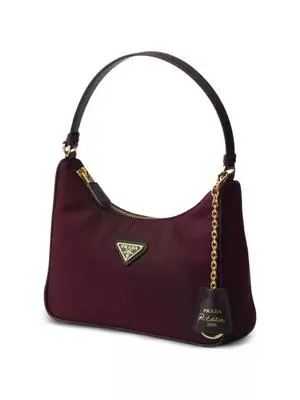 Prada Re-edition 2005 Re-nylon And Saffiano Leather Mini Shoulder Bag - Red