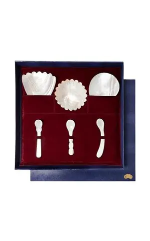 GOHAR WORLD The Mother Of All Pearls Serving Set - Multi