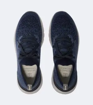 Brunello Cucinelli Knitted Lace-up Sneakers