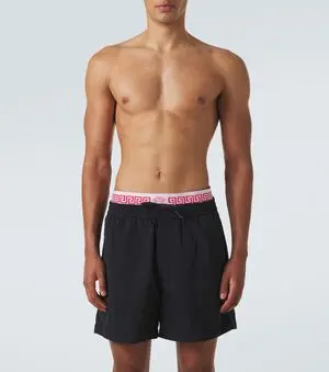 Versace Layered Waistband Shorts