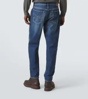 Brunello Cucinelli Mid-rise Straight Leg Jeans