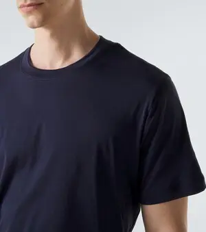 Eleventy Cotton-blend T-shirt - Blue
