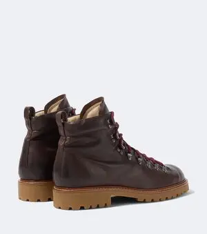 Eleventy Leather Lace-up Boots