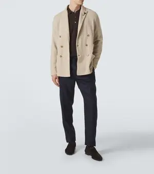 LARDINI Wool Slim Fit Trousers