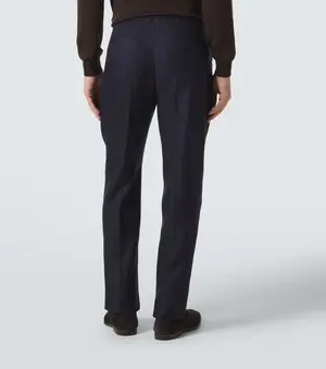 LARDINI Wool Slim Fit Trousers