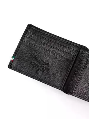 AERONAUTICA MILITARE Eagle-plaque Debossed-logo Wallet