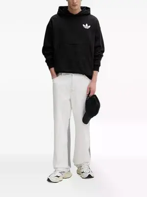 Adidas World Wide Hoops Logo-print Hoodie