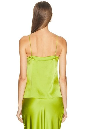 Sablyn Haya Cami Top With Lace Trim - Chartruese