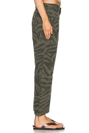 NILI LOTAN Print Barrel Pant - Camo Zebra
