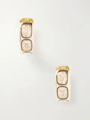 ROXANNE ASSOULIN The Cubic Hinged Chubby Hoop Earrings - Gold