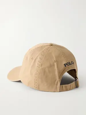 Polo Ralph Lauren Embroidered Cotton Twill Cap - Brown