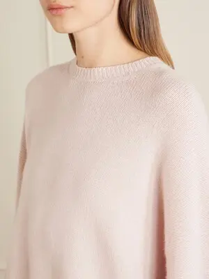 Khaite Margaux Cashmere Oversized Sweater - Pink