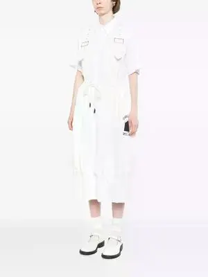 DSM - DOVER STREET MARKET Dover Street Market X Kei Ninomiya Buckle-strap Drawstring Skirt - White