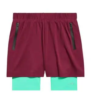 Balenciaga Double-layer Techwear Shorts - Silver