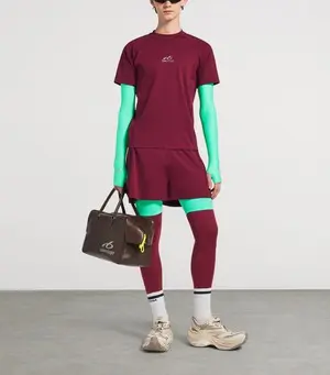 Balenciaga Double-layer Techwear Shorts - Silver