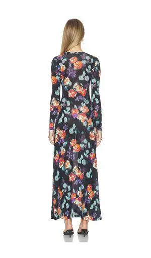 Ulla Johnson Amari Longsleeve Jersey Dress - Multi