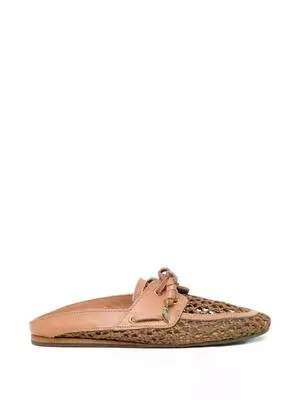 ANCIENT GREEK SANDALS Naveta Mules - Brown