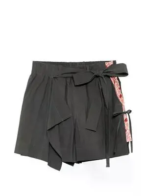 CRAIG GREEN Layered Floral-print Shorts - Grey