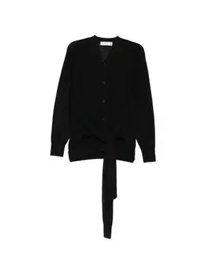 Toga High-gauge Knitted Cardigan With Front Tie Detail