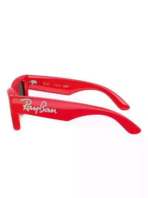 Ray-ban Embellished Square Sunglasses - Red