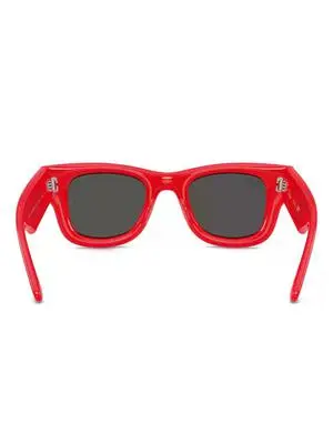 Ray-ban Embellished Square Sunglasses - Red