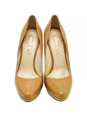 Prada Patent Leather Platform Pumps
