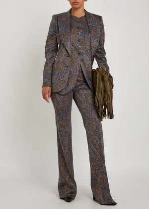 Etro Paisley Jacquard Woven Vest - Multicoloured