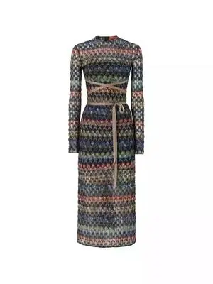 Missoni Zigzag-knit Backless Maxi Dress
