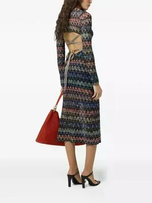 Missoni Zigzag-knit Backless Maxi Dress