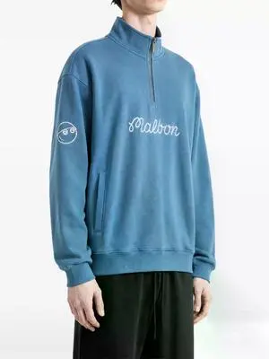 MALBON Quarter-zip Sweater - Blue
