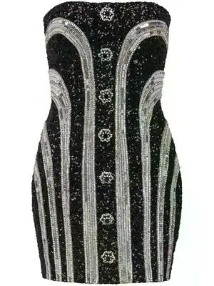 Balmain Sequin Embellished Mini Dress