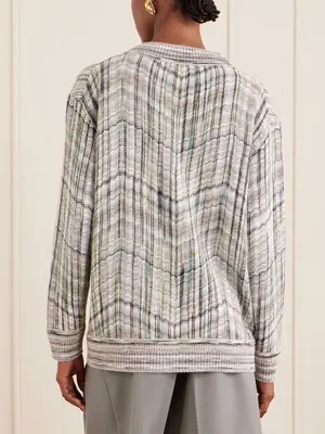 Missoni Striped Crochet-knit Wool-blend Cardigan