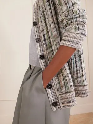 Missoni Striped Crochet-knit Wool-blend Cardigan