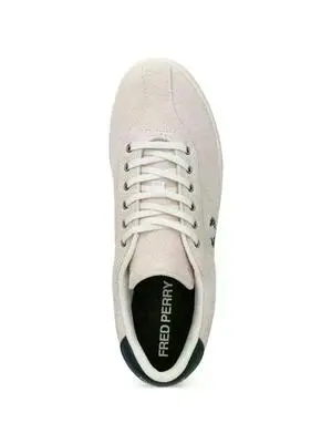Fred Perry Suede Embroidered Sneakers