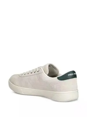 Fred Perry Suede Embroidered Sneakers