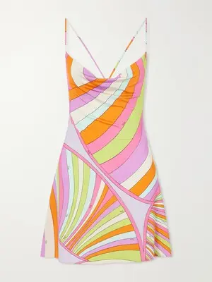 Emilio Pucci Pucci Printed Stretch-Jersey Mini Dress Multi