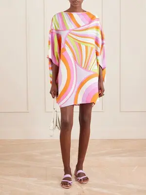 Emilio Pucci Printed Silk-twill Kaftan