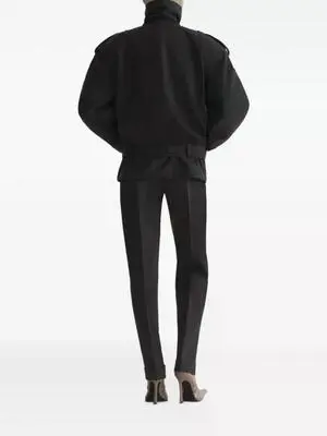 MUGLER Round Jacket With Belted Hips