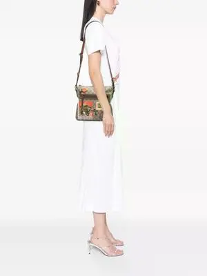 Gucci Gg Supreme Web Courier Crossbody Bag