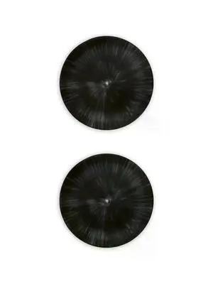 SERAX Radial-patterned Plates - Black
